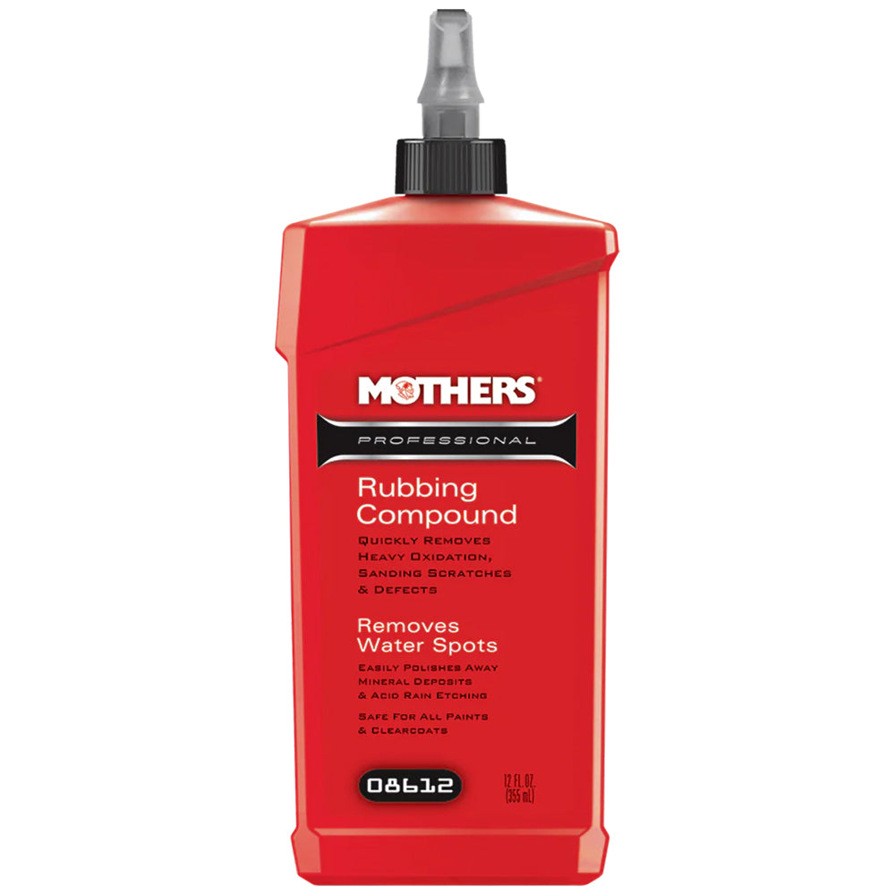 Mothers Professional Rubbing Compound, 08612 - 12 oz. — Detailing.com
