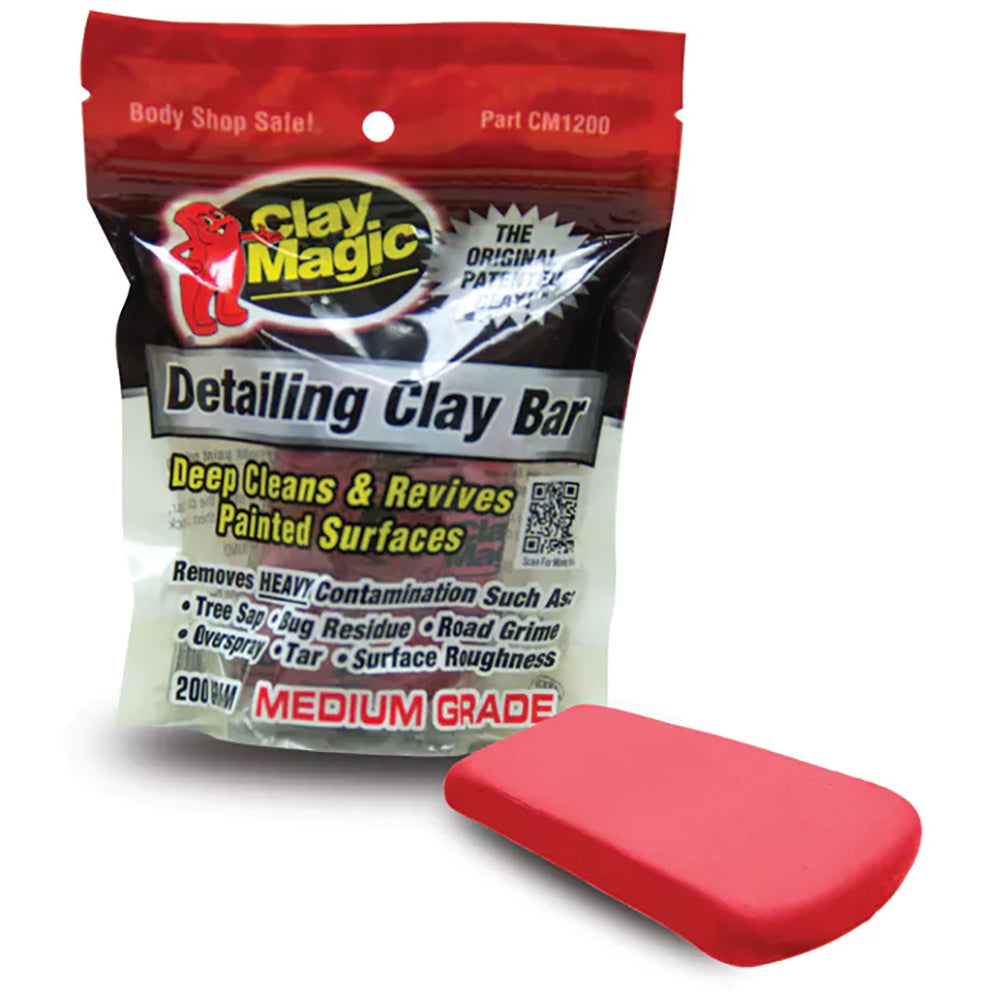 Clay Magic Clay Bar, Medium Grade - Red — Detailing.com