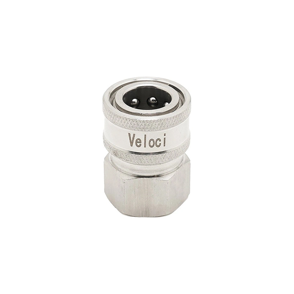 Veloci Stainless Steel QC Coupler - 3/8" FPT — Detailing.com