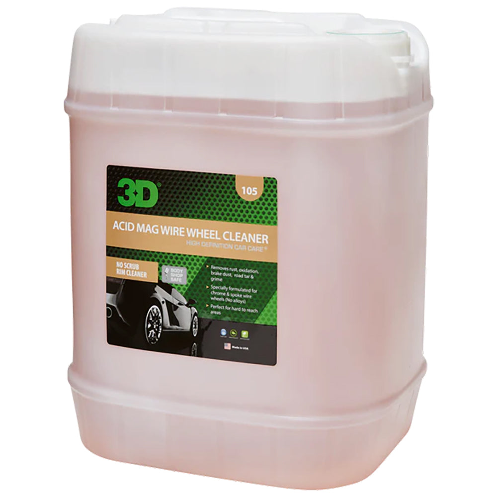 3D Acid Mag Wire Wheel Cleaner - 5 gal. — Detailing.com