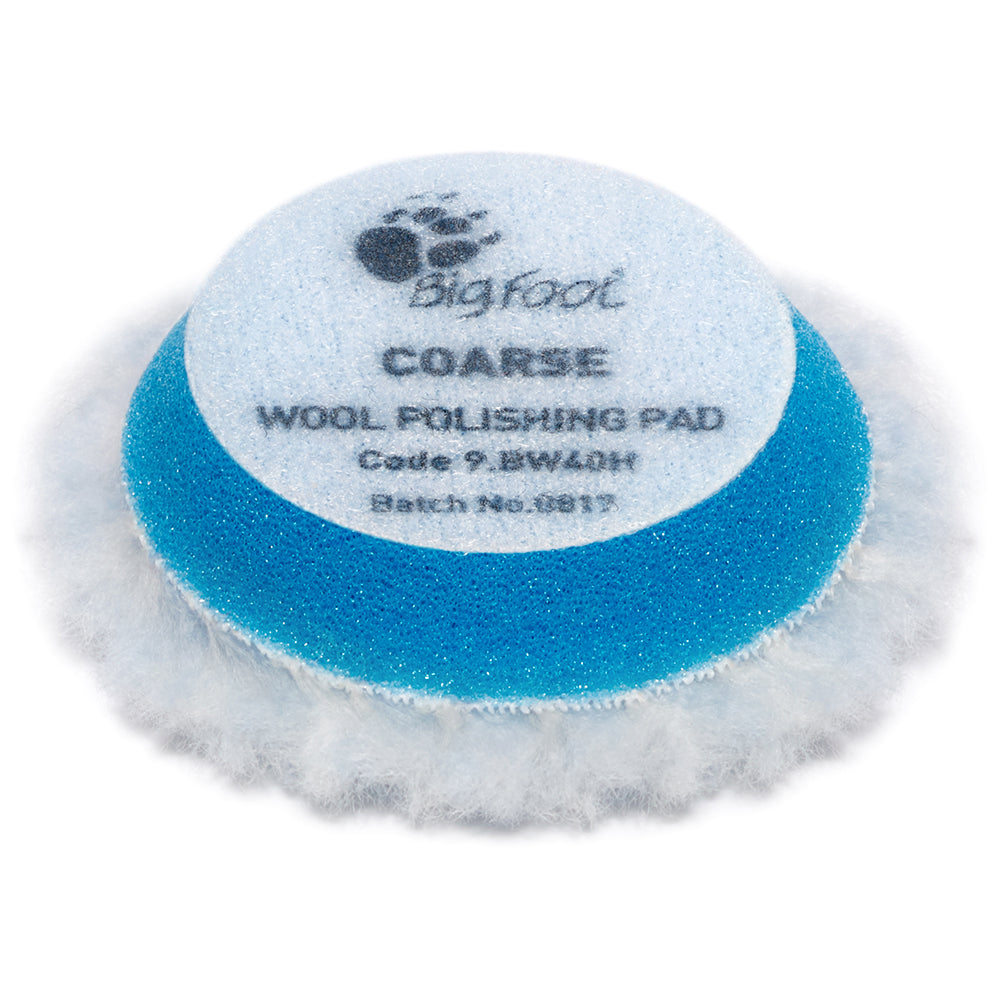 RUPES Coarse Wool Polishing Pad, 9.BW40H - 1.25", White/Blue ...
