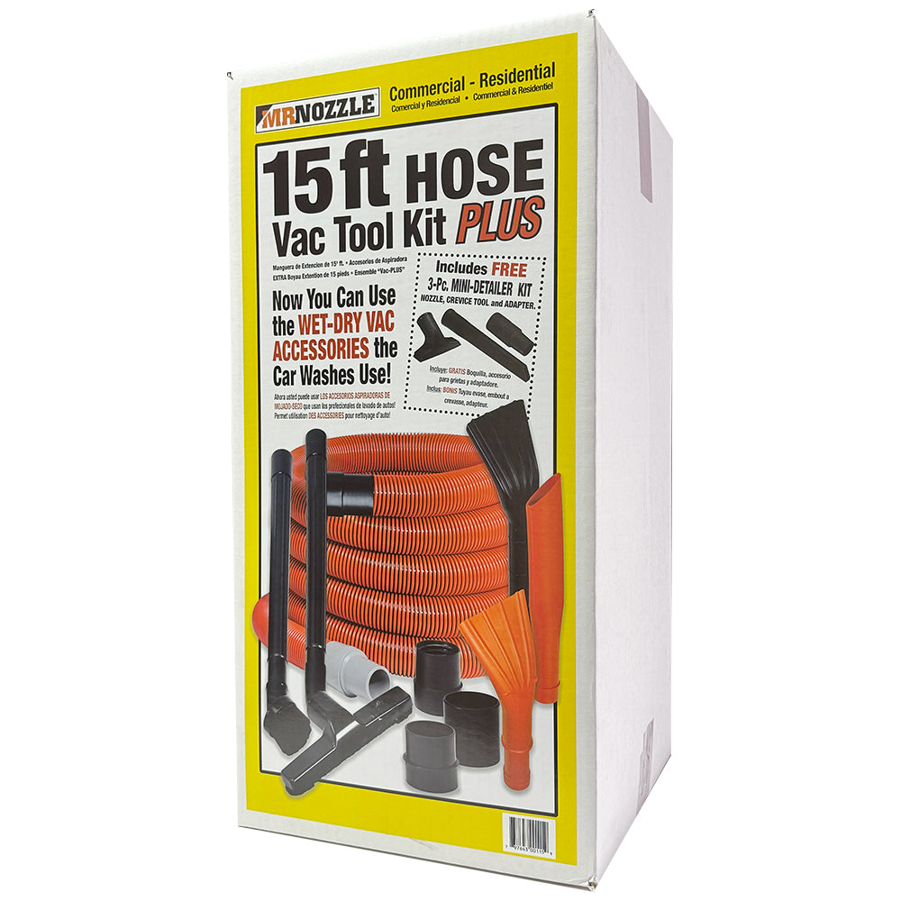 Mr. Nozzle 15' Vac Tool Kit PLUS for Wet-Dry Vacs — Detailing.com