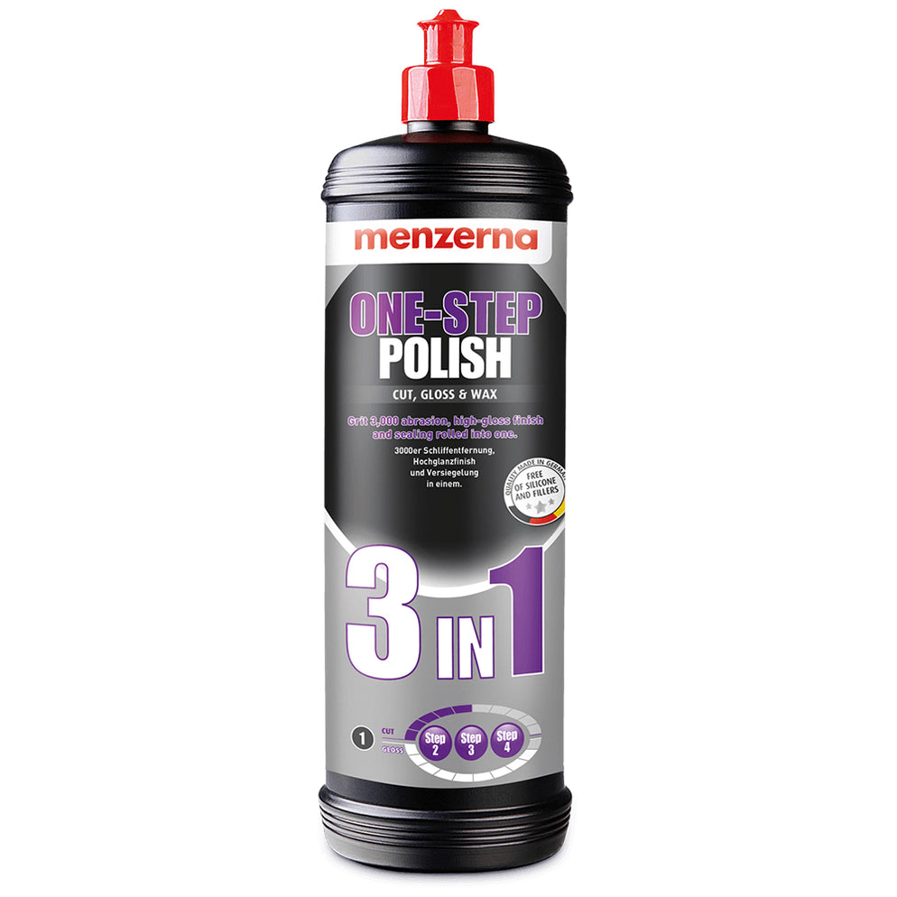 Menzerna One-Step Polish 3-in-1 (Cut, Gloss & Wax) - 32 oz. — Detailing.com