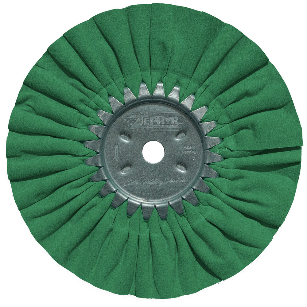 Zephyr Standard Airway Buffing Wheel, 8" - Hall Green/Secondary Cut ...