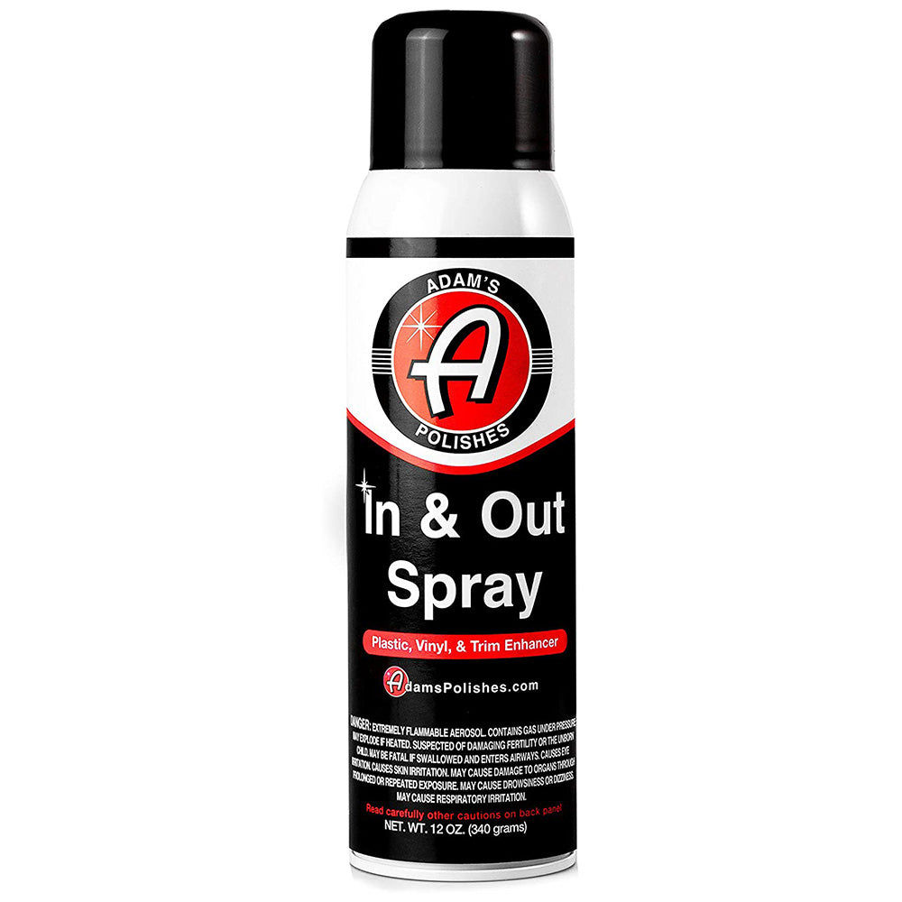 Adam's In & Out Spray, Plastic, Vinyl & Trim Enhancer - 12 oz ...